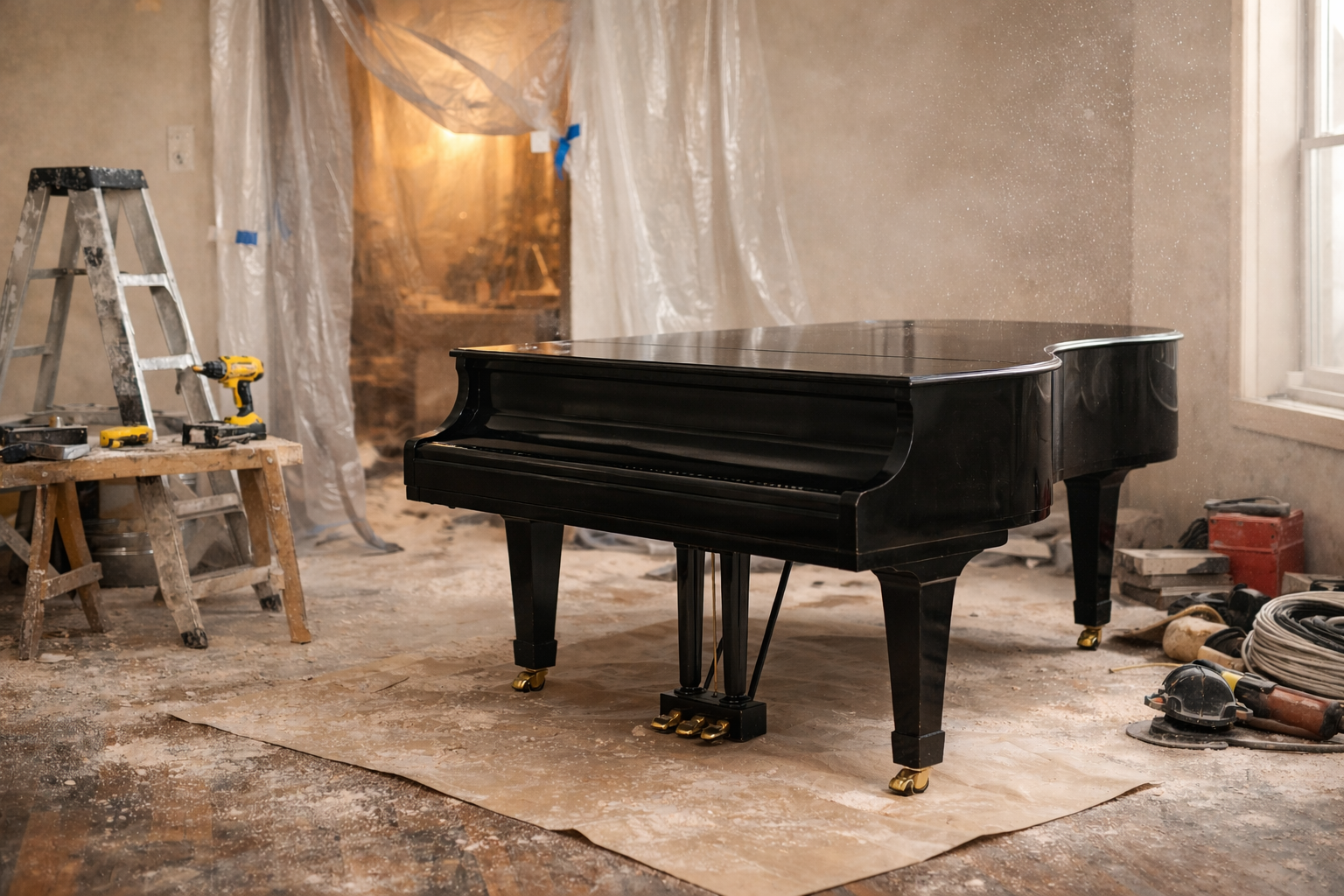 How to Protect Your Piano During Home Renovation (Dust, Debris, Paint ...