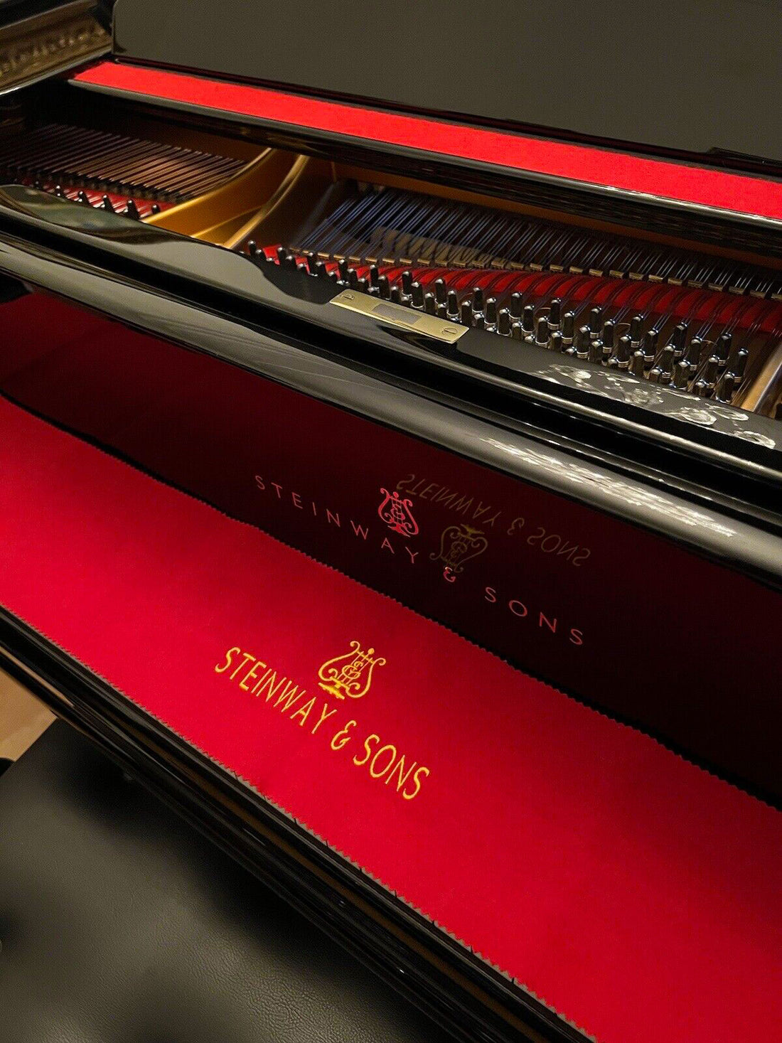 Steinway Embroidered Felt Piano Key Cover – American Piano Covers